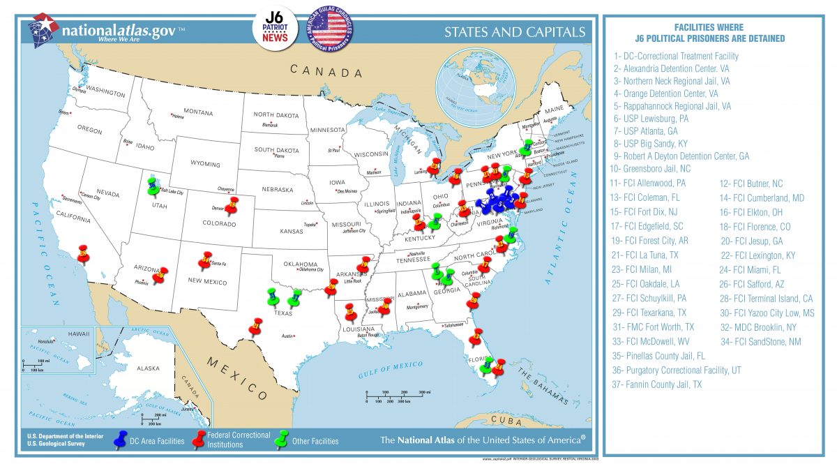 LOCATE JAIL LOCATION FOR A J6ER - J6PatriotNews