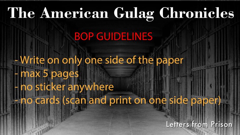 Bureau of Prisons Mail Guidelines - J6PatriotNews