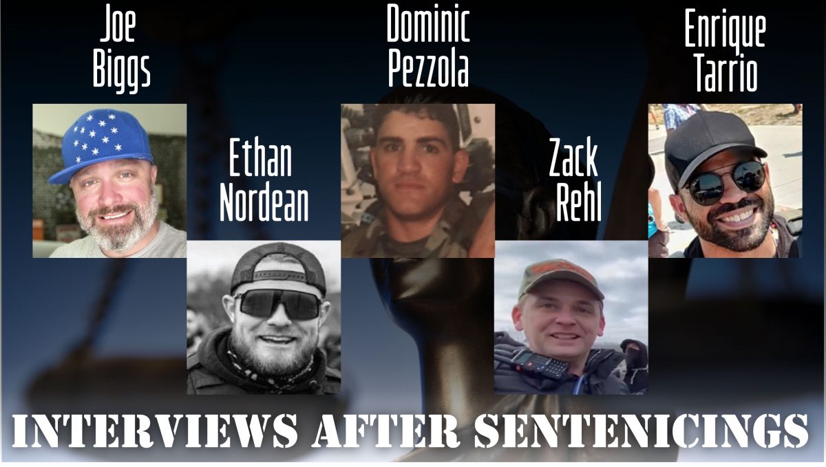 Zachary Rehl Speaks After Sentencing - J6PatriotNews