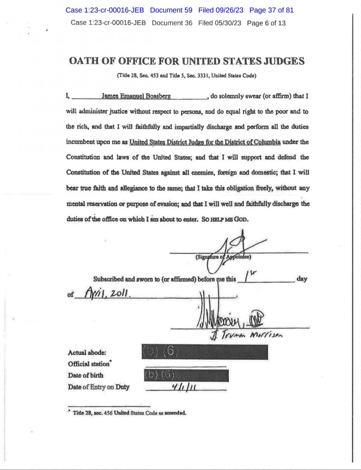 DC Judges Series: Chief Judge James Emanuel Boasberg - J6PatriotNews