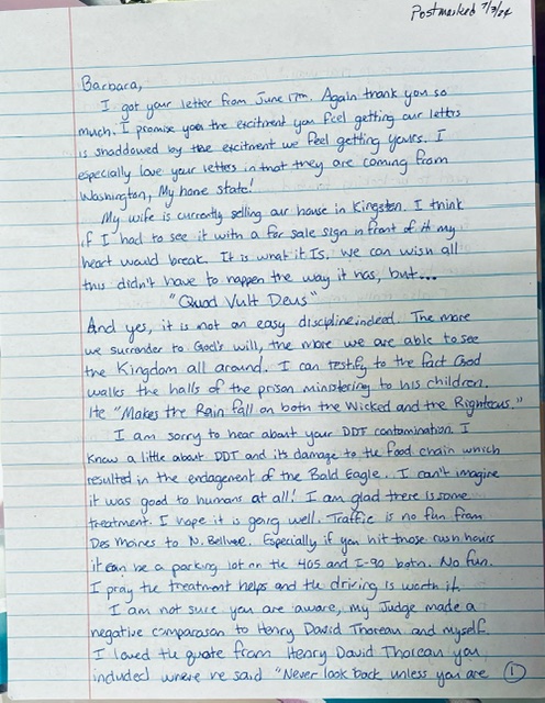 LETTERS FROM PRISON: TAYLOR JOHNATAKIS 070324 - J6PatriotNews